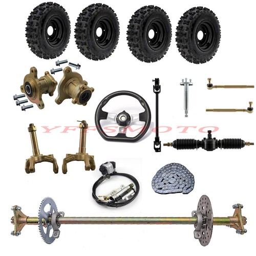 29'' Rear Axle Kits, Steering Knuckle, 6" Tyre, Wheel Hub, Brake Disc ...