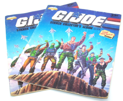 2 1986 G.I. JOE Sticker Collector's Album Diamond Hasbro Missing Secret ...