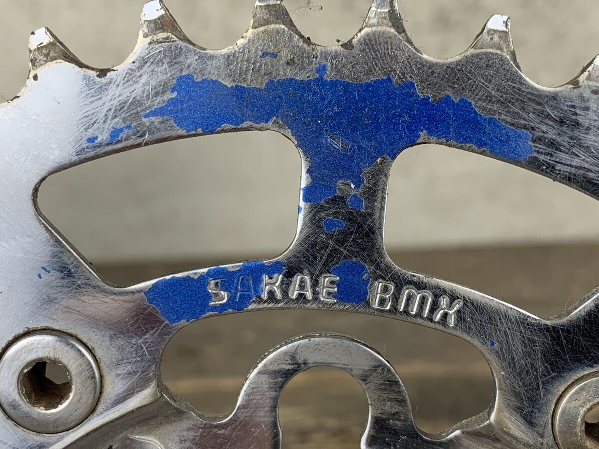 SR Sakae bmx chainring spider sprocket 44t vintage old SR Sakae bmx chainring spider sprocket 44t vintage old