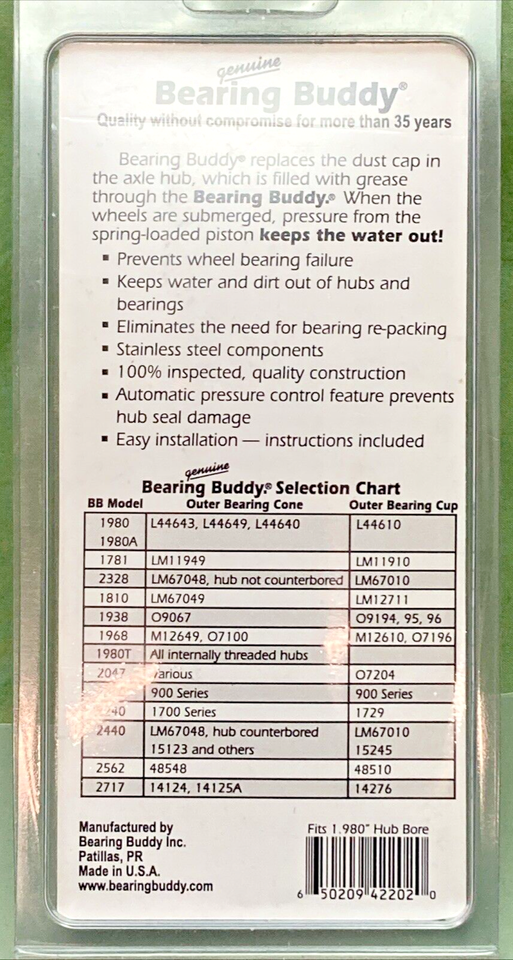 NEW BEARING BUDDY 1980A TRAILER WHEEL BEARING PROTECTOR | eBay