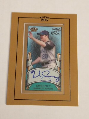Mike Sweeney 2003 Topps 205 Autograph Auto Mini Framed SP Kansas City ...