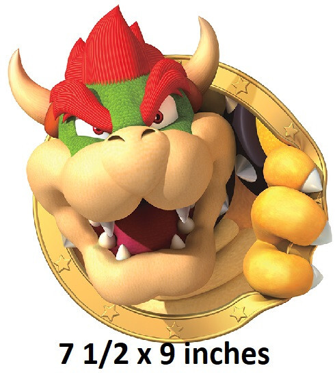 Bowser Wall Decal Super Mario Bros Sticker Peel & Stick Art Nintendo ...