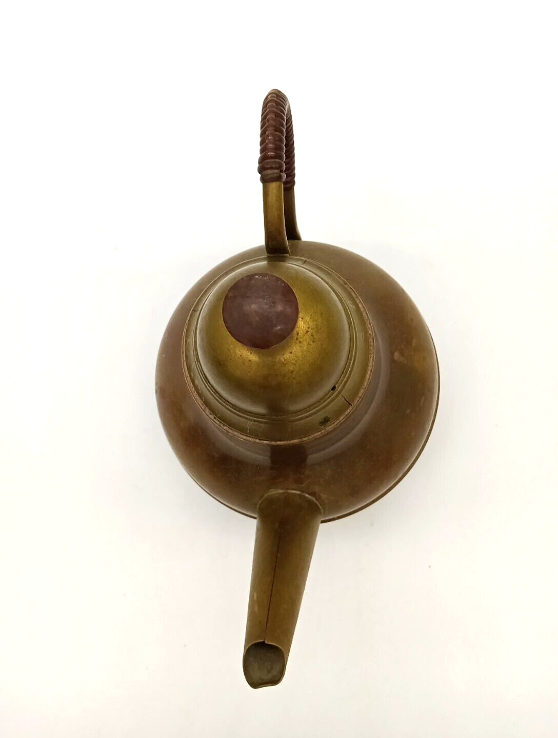 Vintage MCM Danish Holland Copper & Brass Teapot Wrapped Handle | eBay