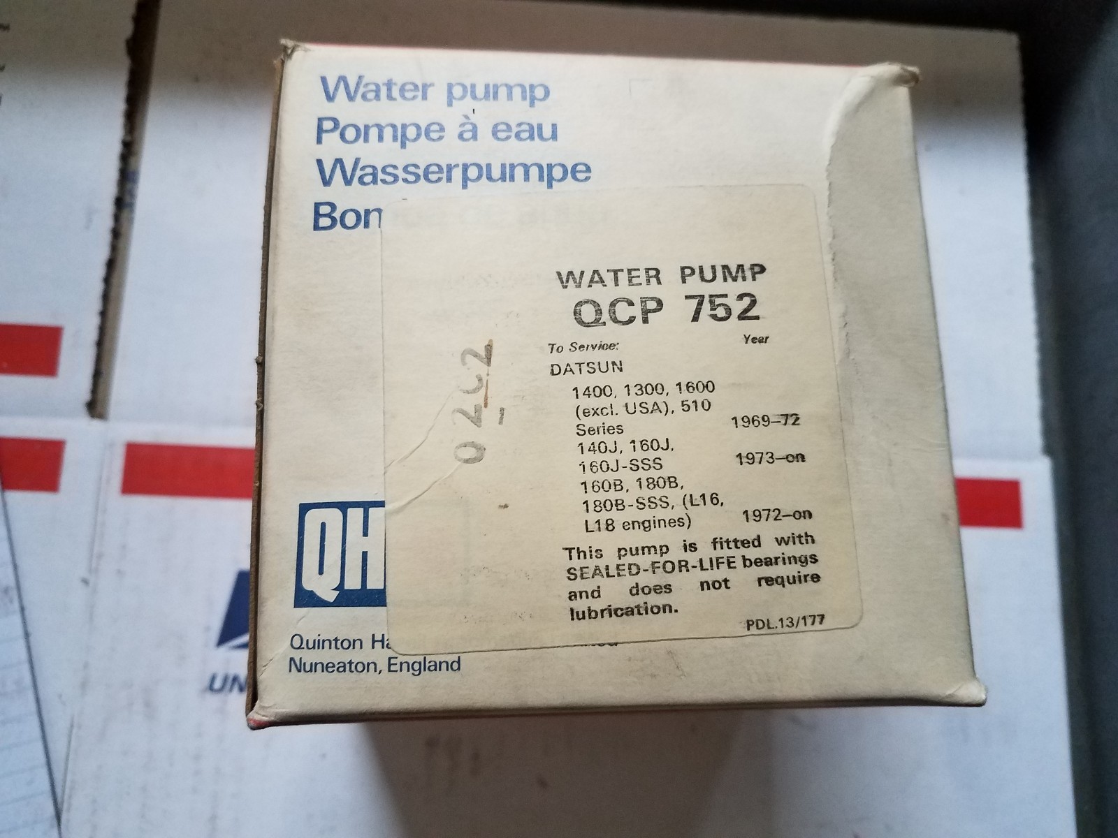 QH water pump QCP-752 | eBay