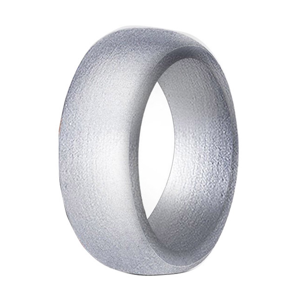 10 Pcs Silicone Wedding Ring Rubber Band Men Comfort Sport Outdoor Work ...