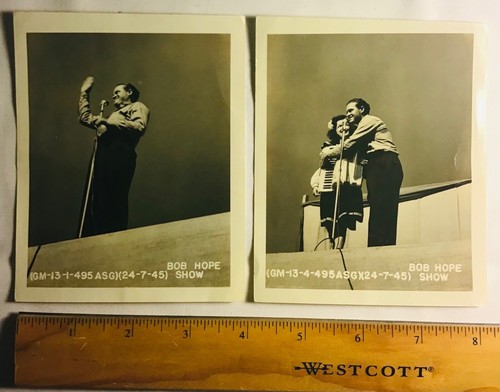 Lot WWII photo BOB HOPE USO Military SHOW SHIRLEY GALLAGHER? July 24 ...