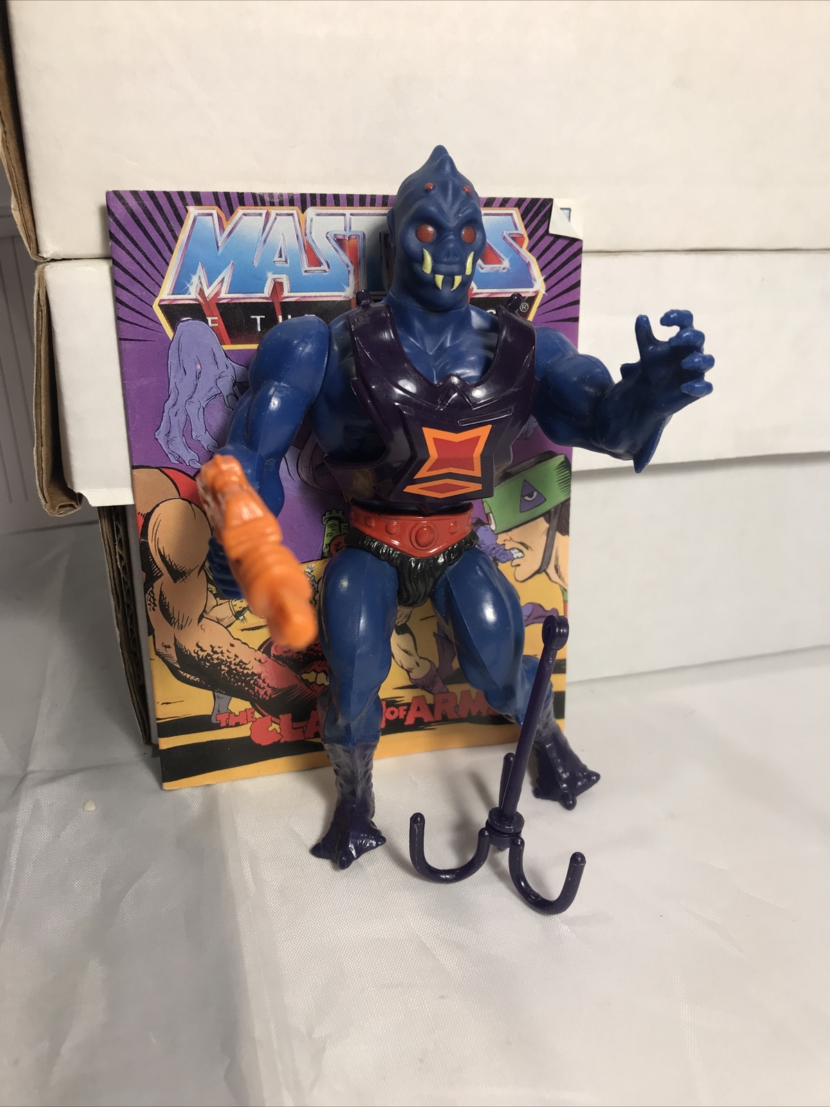 Vintage 1984 Webstor Motu Masters Of The Universe He-Man W/comic Arg9 ...
