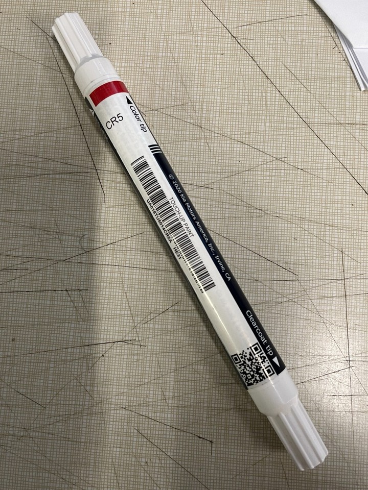 NEW OEM KIA Touch-Up Paint + Clear Coat "RUNWAY RED" Color Code CR5 | eBay