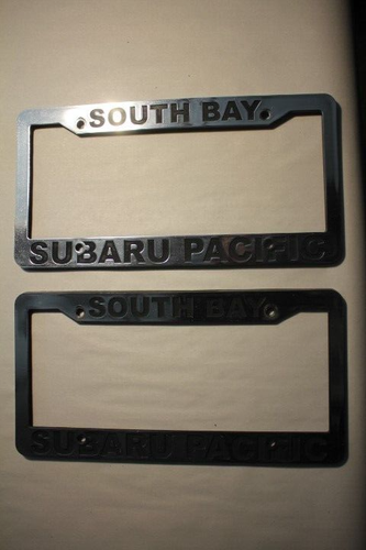 Pair of 2X South Bay Subaru Pacific License Plate Frame Dealership ...