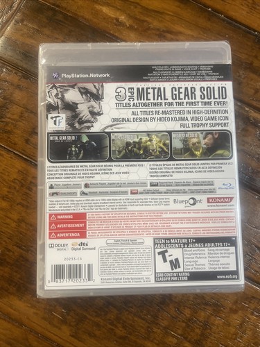 Metal Gear Solid HD Collection (Sony PlayStation 3, 2011) for sale ...