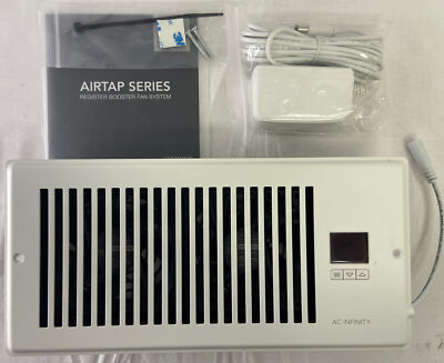 AIRTAP T4, Quiet Register Booster Fan, Heating / Cooling 4 x 10 ...