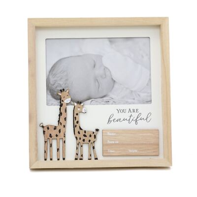You Are Beautiful Wooden Freestanding 6x4 Baby Photo Frame for New Baby ...