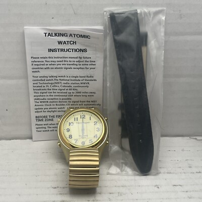 Hearkent® Atomic Talking Watch for Visually impaired Stainless Steel ...