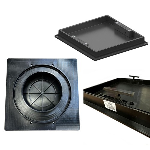 Clark Drain T1G3P 440x440mm x52(D) Shallow Recessed Polypropylene ...