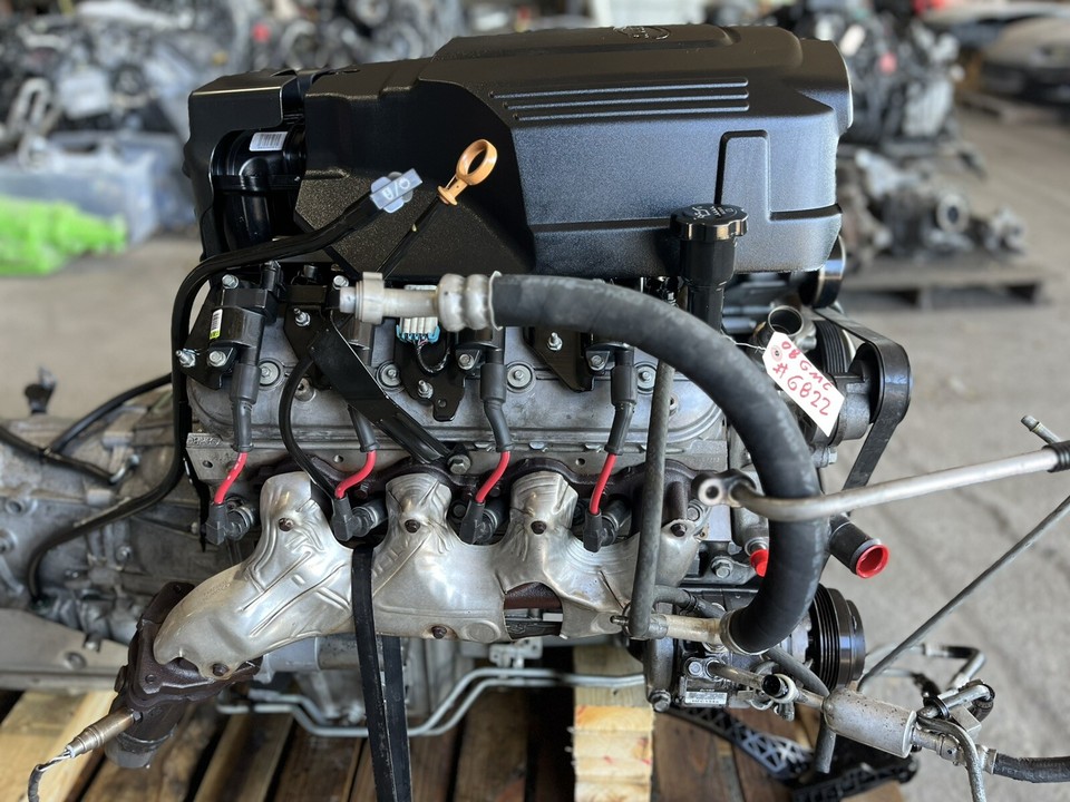 2008 DENALI 6.2L L92 COMPLETE ENGINE & TRANS PULL OUT 2WD 6L80 LS2 LS3 ...