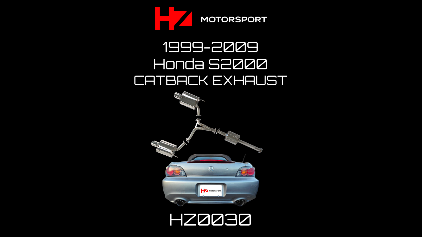 1999-2009 Honda S2000 F20 F22 AP1 AP2 VTEC Performance Catback Exhaust ...