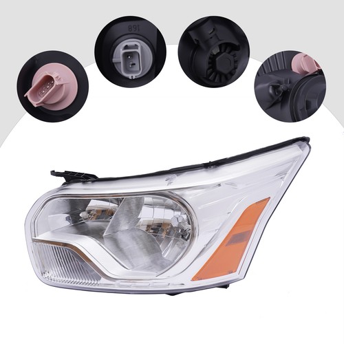Left Halogen Headlight For Ford Transit 2015-2022 Driver Side Headlamp ...