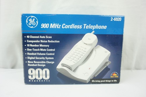 GE 900 MHz Cordless Telephone NOS Model 2-6920R White House Phone NEW ...