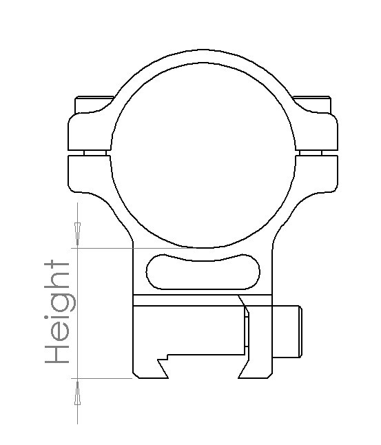 Scope Rings for Davidson/Kelbly Base (3/8") | eBay