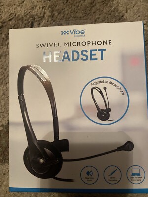 New VIBE 3.5mm Plug-in Mono Headset With Swivel Microphone | eBay