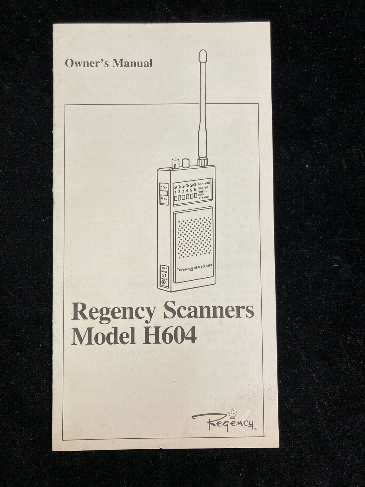 REGENCY SCANNER'S MODEL H604 OWNER'S MANUAL | eBay