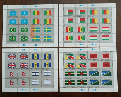 UNITED NATIONS - FLAG SERIES - LOT OF 4 MINI SHEETS - MNH - #2295 | eBay
