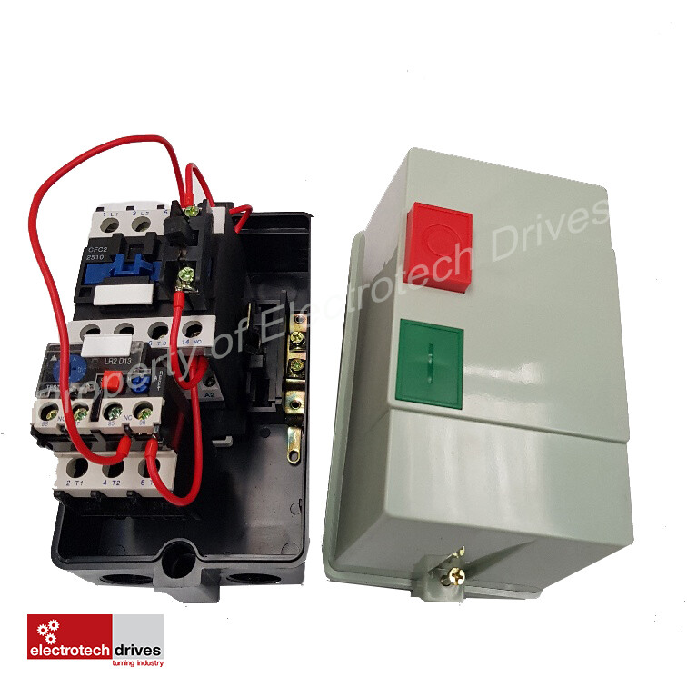 Electric Motor DOL Starter 240V OR 415V PreWired Contactor Overload ...