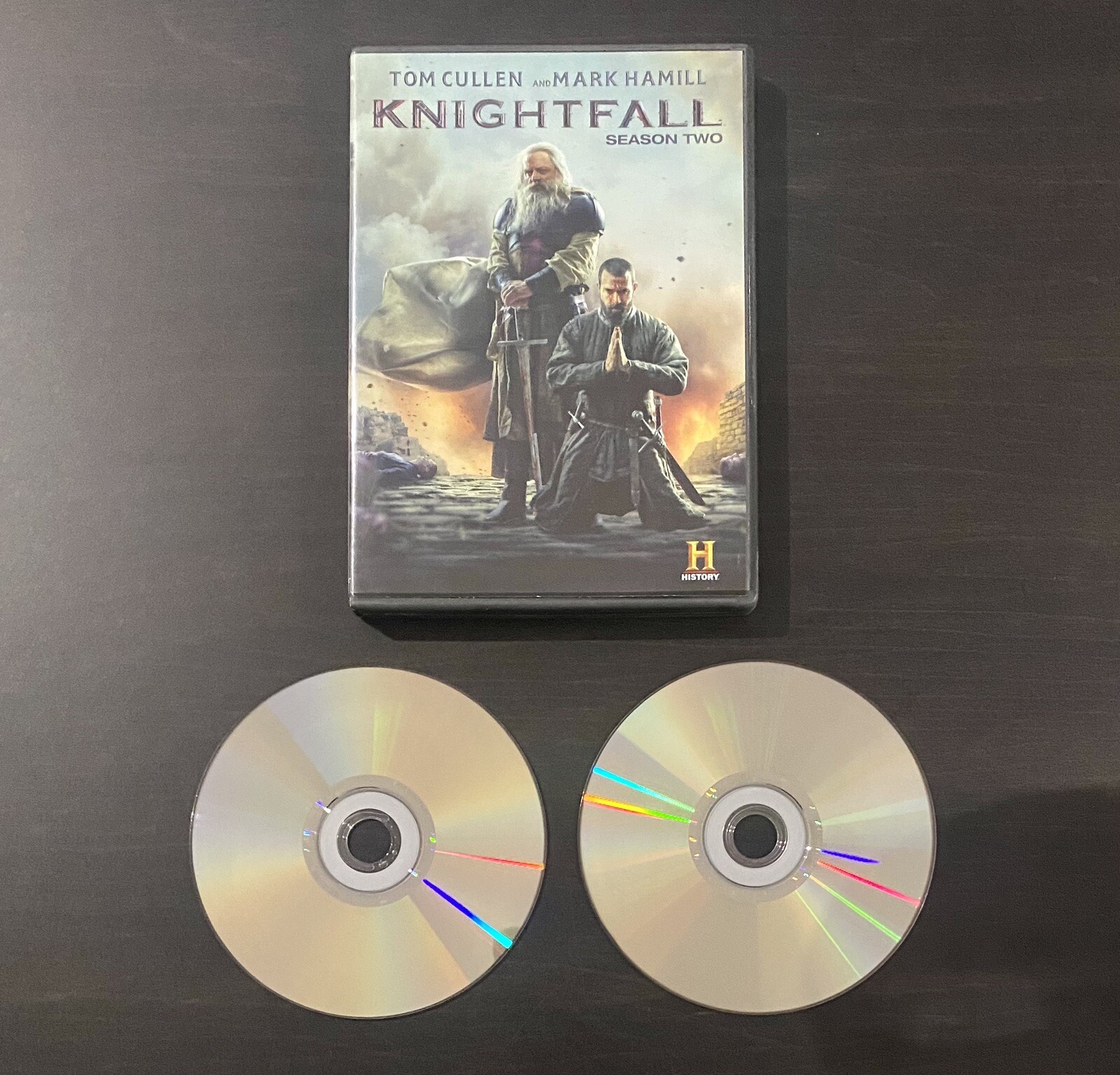 Knightfall Season 2 DVD 2019 Tom Cullen Mark Hamill 2 x Disc Series Two ...