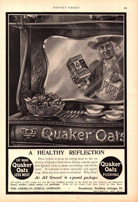 QUAKER OATS, AMERICAN CEREAL COMPANY Antique Americana advertisement ...