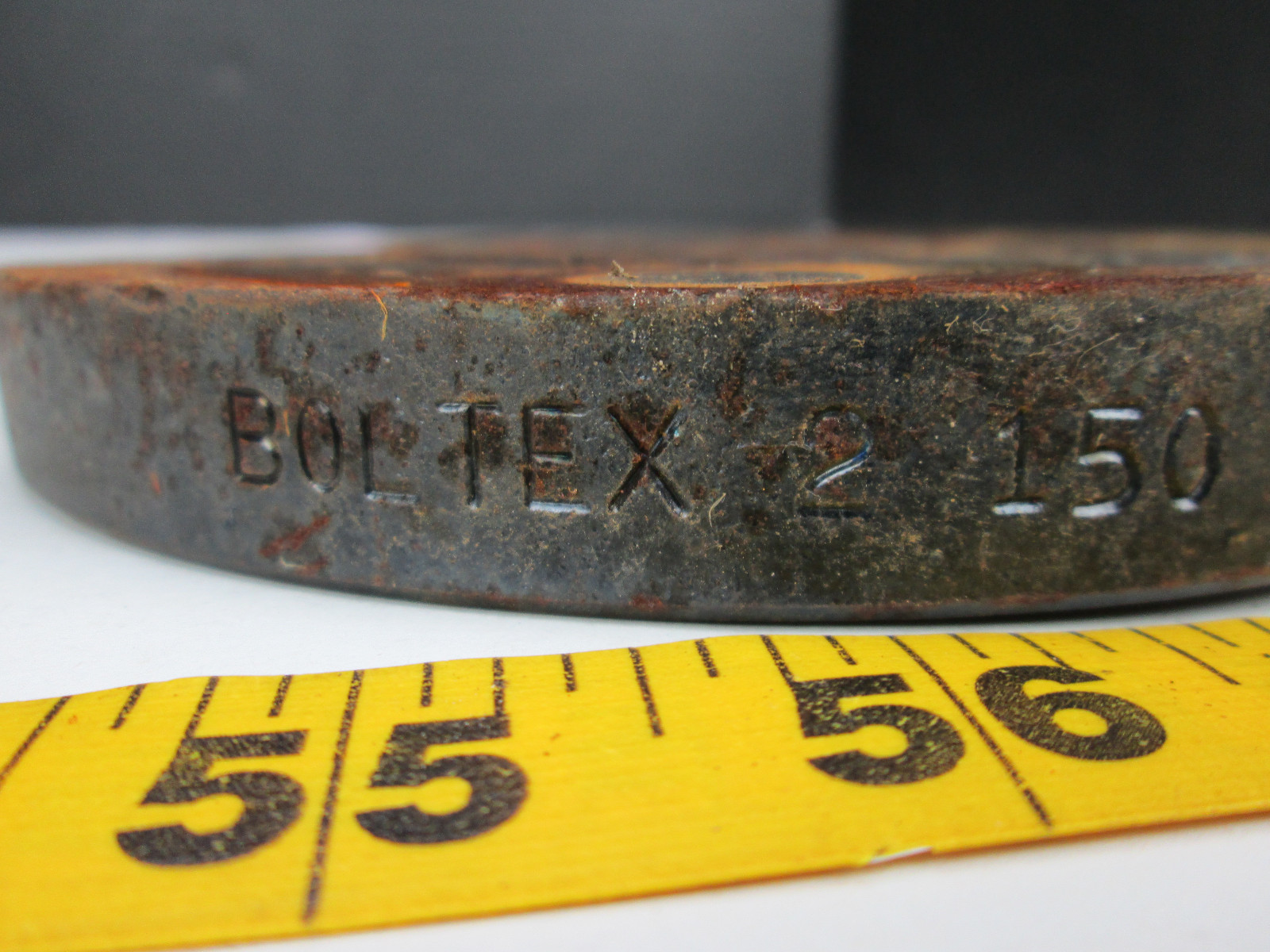 Boltex 2 150 B16 SA105 44K 0296 Steel Pipe Flange Floor 4 Bolt 6" Dia ...