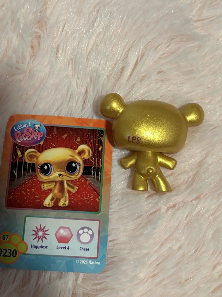 NEW Littlest Pet Shop LPS #230 G7 GOLD BEAR SET Wave 4 / Series 4 | eBay