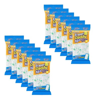 12PK Scrub Daddy Essentials Eraser Daddy Dual Sided Eraser Sponge w ...