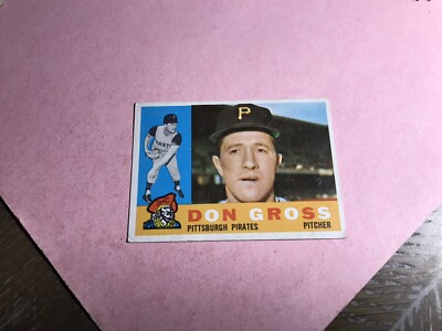 Don Gross 1960 Topps Baseball #284 No Creases | eBay