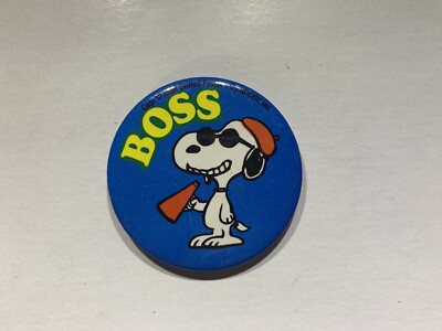 VINTAGE 1958 Peanuts Comic Snoopy Boss Wearing Beret & Megaphone ...