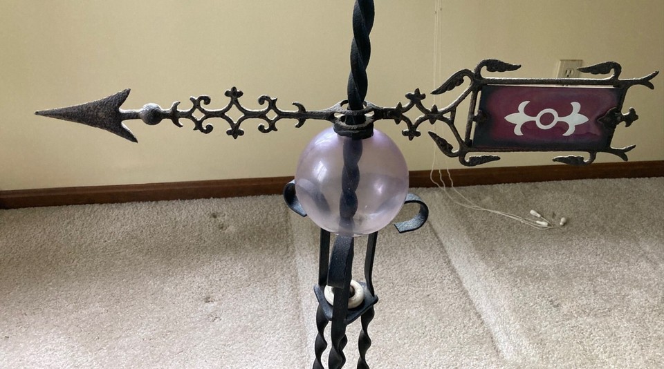 Kretzer Weathervane vintage lightning rod antique glass bulb arrow ...