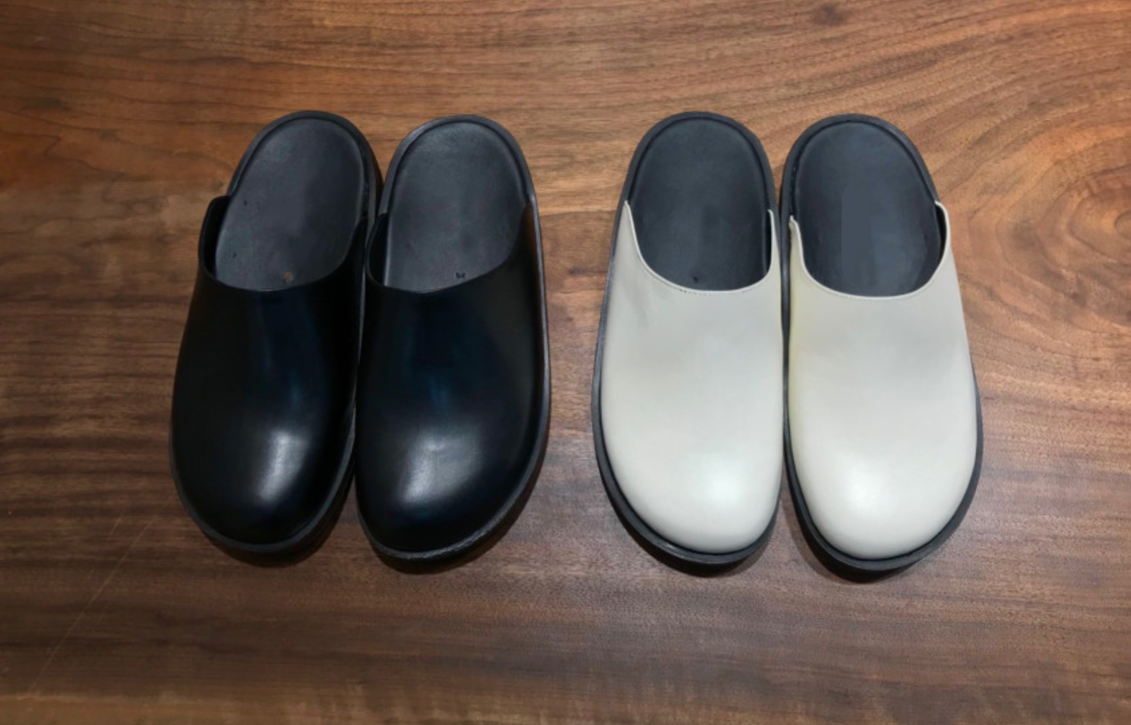 Handmade] Mens Shoes Sabot Leather Flat Mule Slide Babouche Row Sandals ...