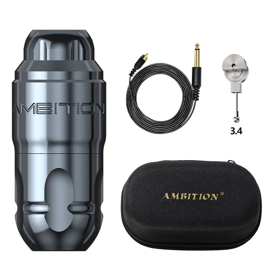 Wireless Tattoo Machine Rotary Pen Kit RCA Battery Brushless Motor ...