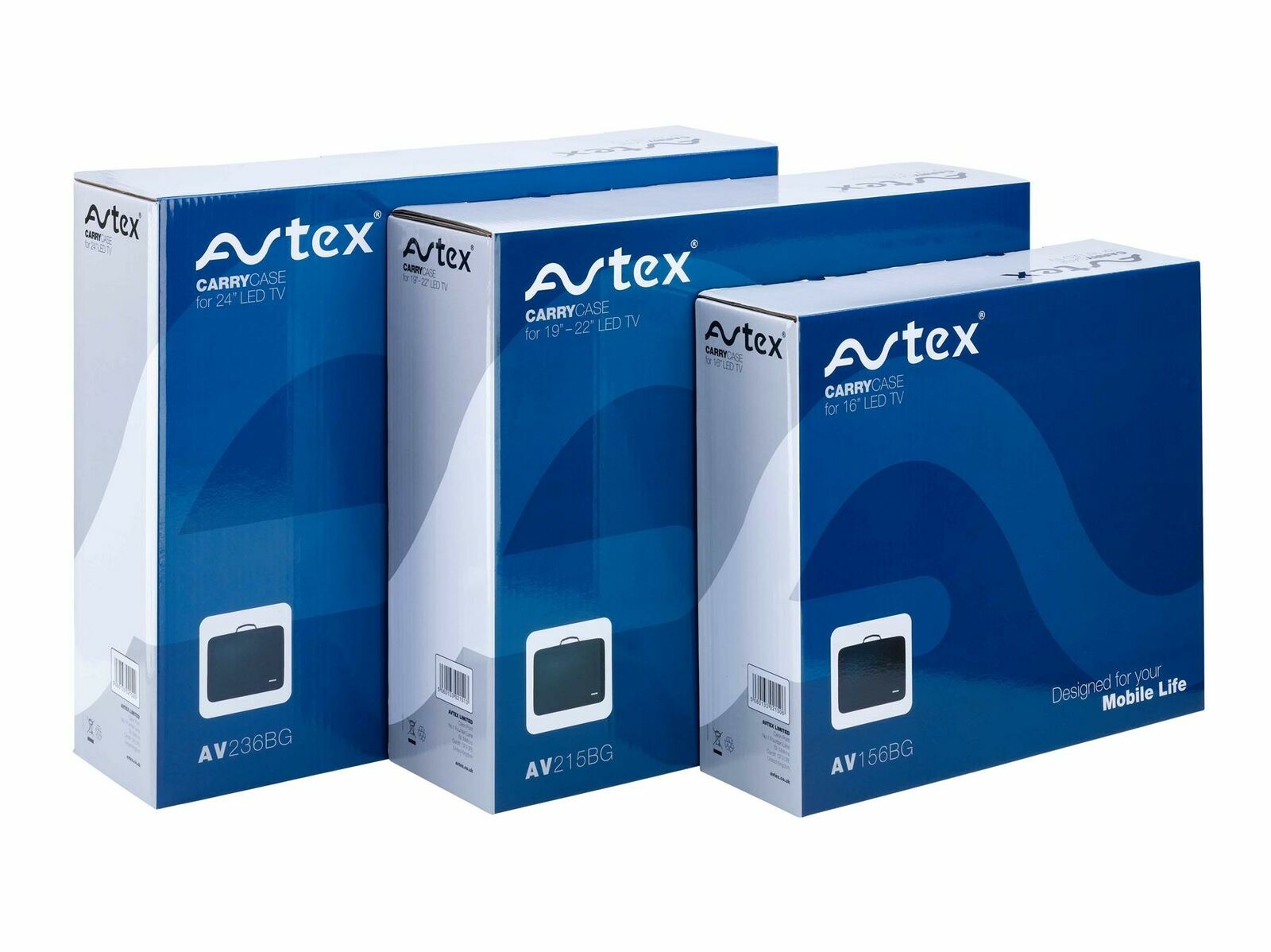 GENUINE AVTEX 15"/ 16" TV HARD SHELL CARRY CASE CARAVAN MOTORHOME ...