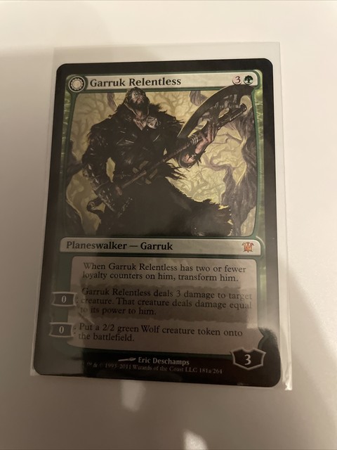 MTG Garruk Relentless // Garruk, the Veil-Cursed Innistrad 181a/264 ...