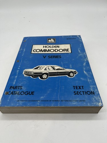 Holden Commodore V SERIES Parts Catalogue Service Manual Text Section ...