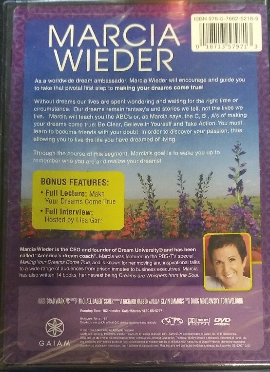 MARCIA WIEDER "MAKE YOUR DREAMS COME TRUE" NEW/SEALED DVD. FAST USPS ...