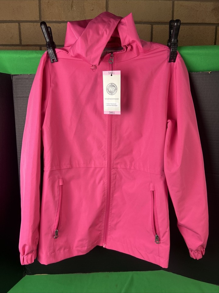 WP Weatherproof Ladies Rain Jacket Size S Bright Pink | eBay