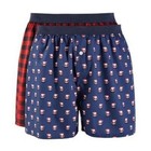 New Mens Club Room Holiday Santa Printed Tagless Cotton Woven Boxers 2 ...