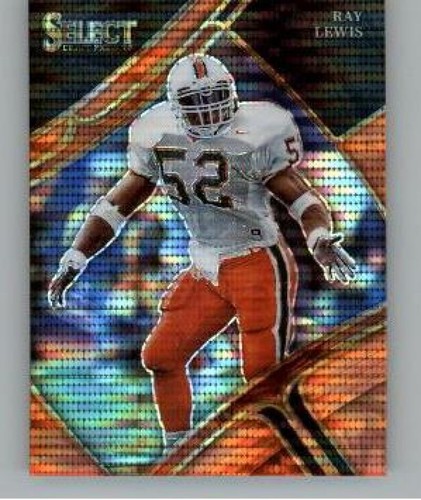 2023 Panini Select Draft Picks Neon Orange Pulsar Prizm #78 Ray Lewis 8 ...