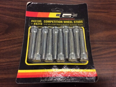 NEW Mr Gasket Set of 10 Competition Wheel Studs 4310G 4310 NHRA ...