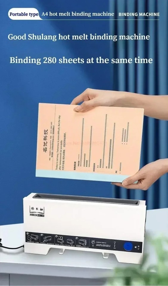 A4 Thermal Binding Machine Small Automatic Home Office Binding Machine ...