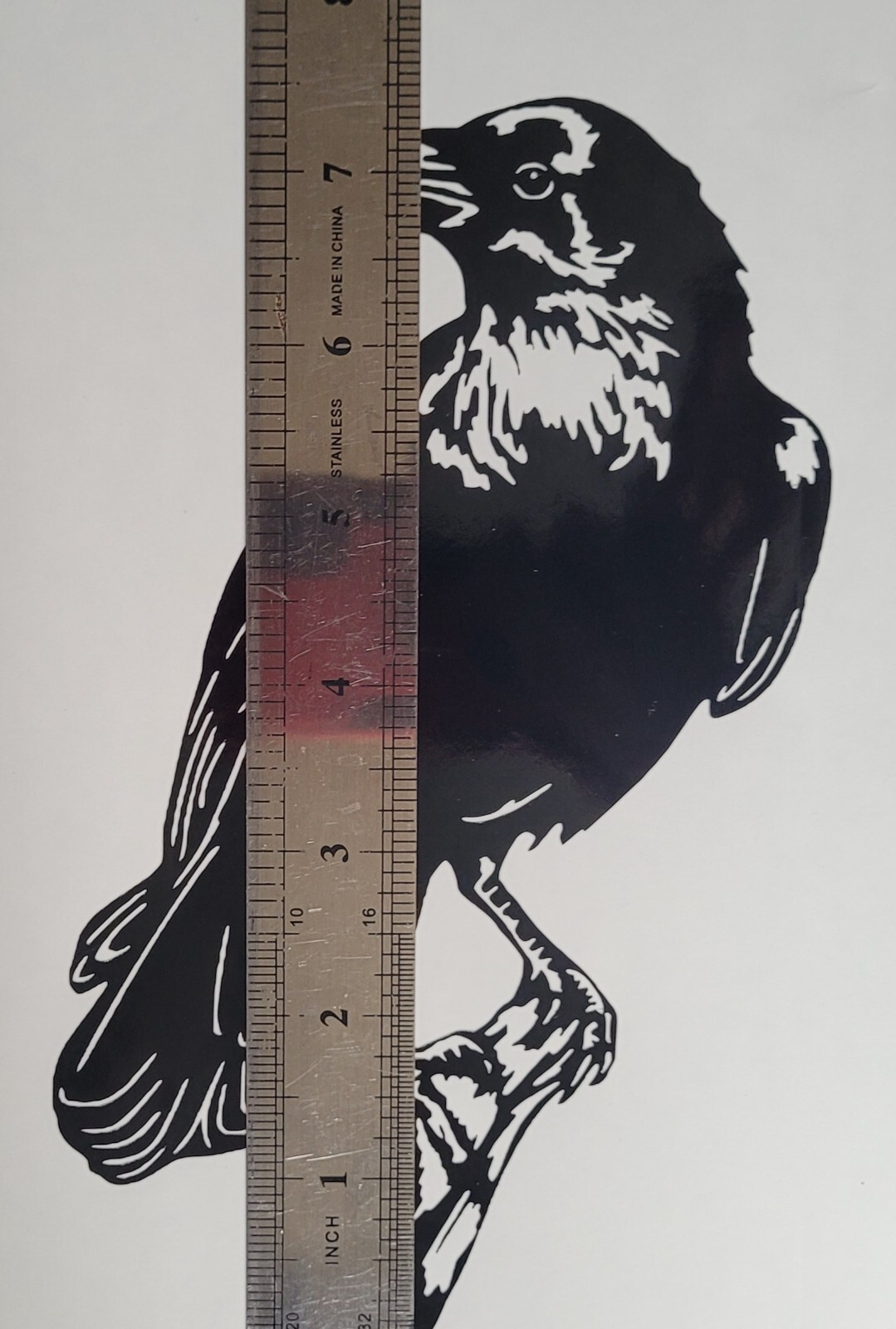 1x Crow Raven Bird Vinyl Sticker Bumper Decal Car Van Window Camper 4 ...