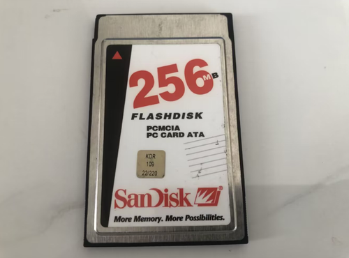 Sandisk 256MB PCMCIA PC CARD ATA FLASH CARD 68PIN | eBay