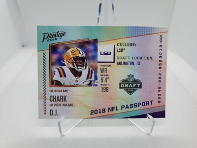 DJ Chark - LSU & Jaguars - 2018 Panini Prestige - Passport Rookie ...