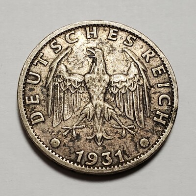 1931-J Germany 3 Reichsmark - .500 Silver - .2411 ASW - KM 74 - SKU ...